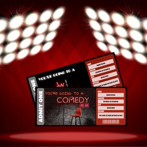 Comedy Event Template - Printable Surprise Comedy Show, Night of Laughs ...