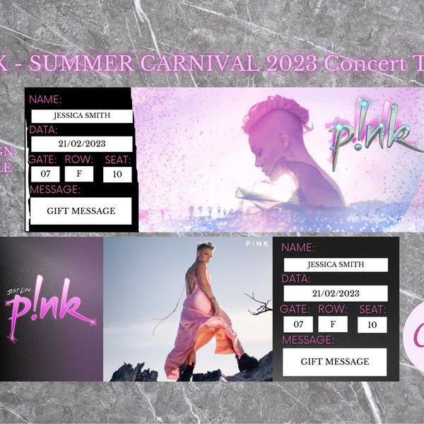 Pink Concert Ticket Party Invitation - Etsy