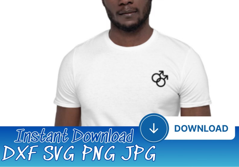 Gender Symbols, Solid Vector File of the Male Symbol, Outline for ...