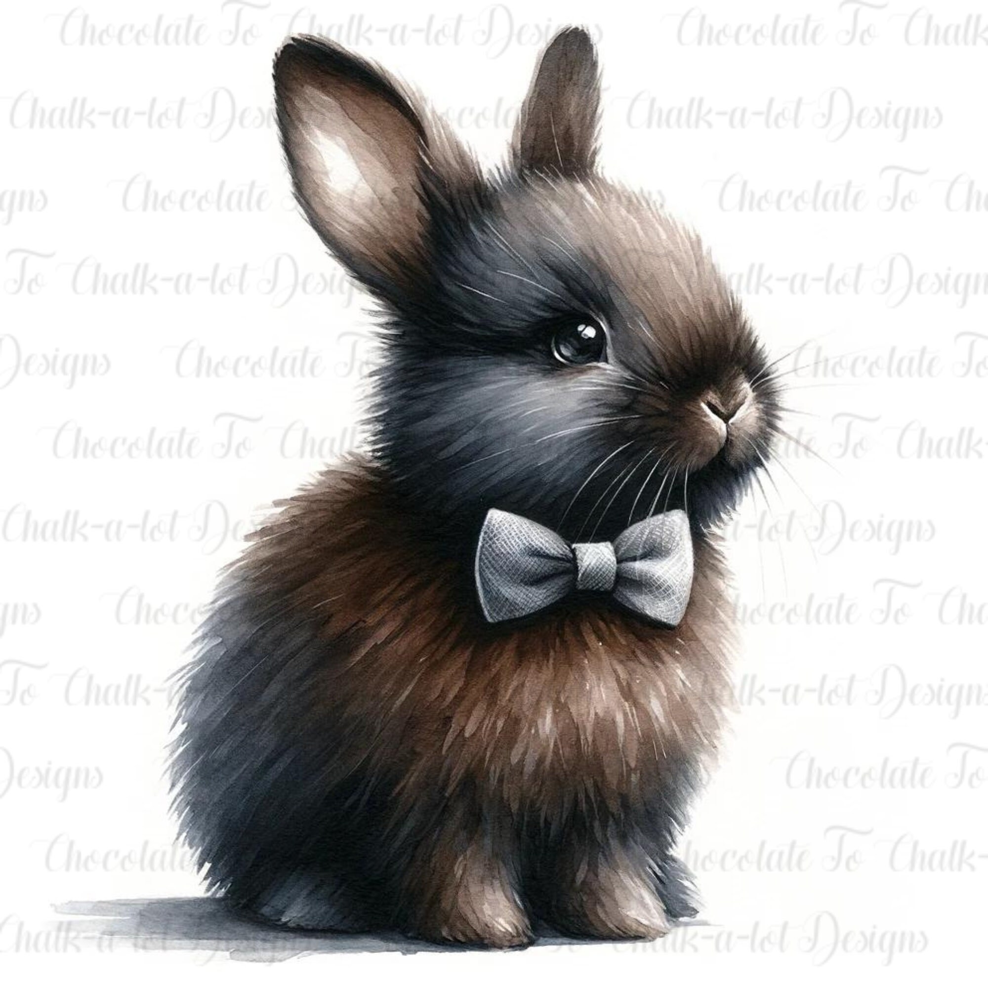 Bunny Clipart Spring, Printable Watercolor Clipart, Digital Download ...