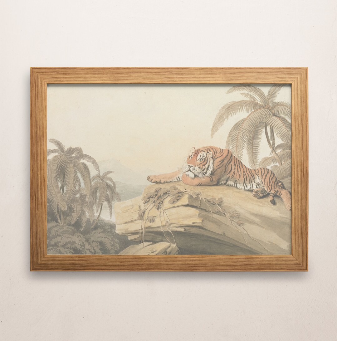 Tiger Prints, Digital Prints, Printable Wall Art, Wall Decor, Jungle ...