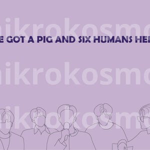 BTS COMPUTER WALLPAPER we Got a Pig and Six Humans Here - Etsy