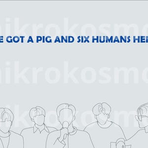 BTS COMPUTER WALLPAPER we Got a Pig and Six Humans Here - Etsy