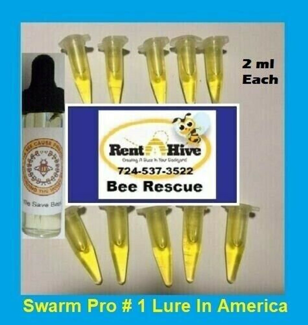 Honeybee Swarm Lure 10 Pack Honeybee Scent Beehive Hive Bait Box Trap ...