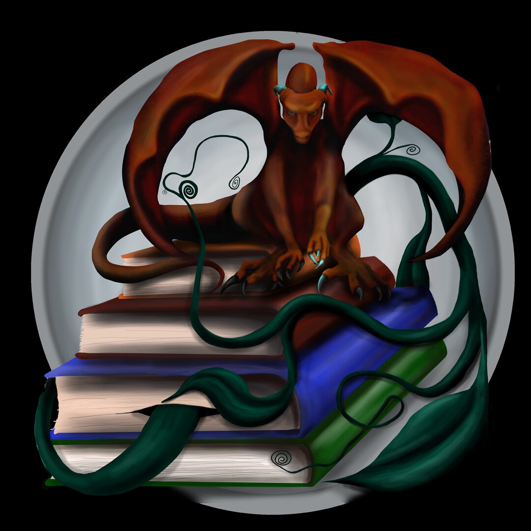 Dragon and Vines From Stories Bubble-free Stickers - Etsy