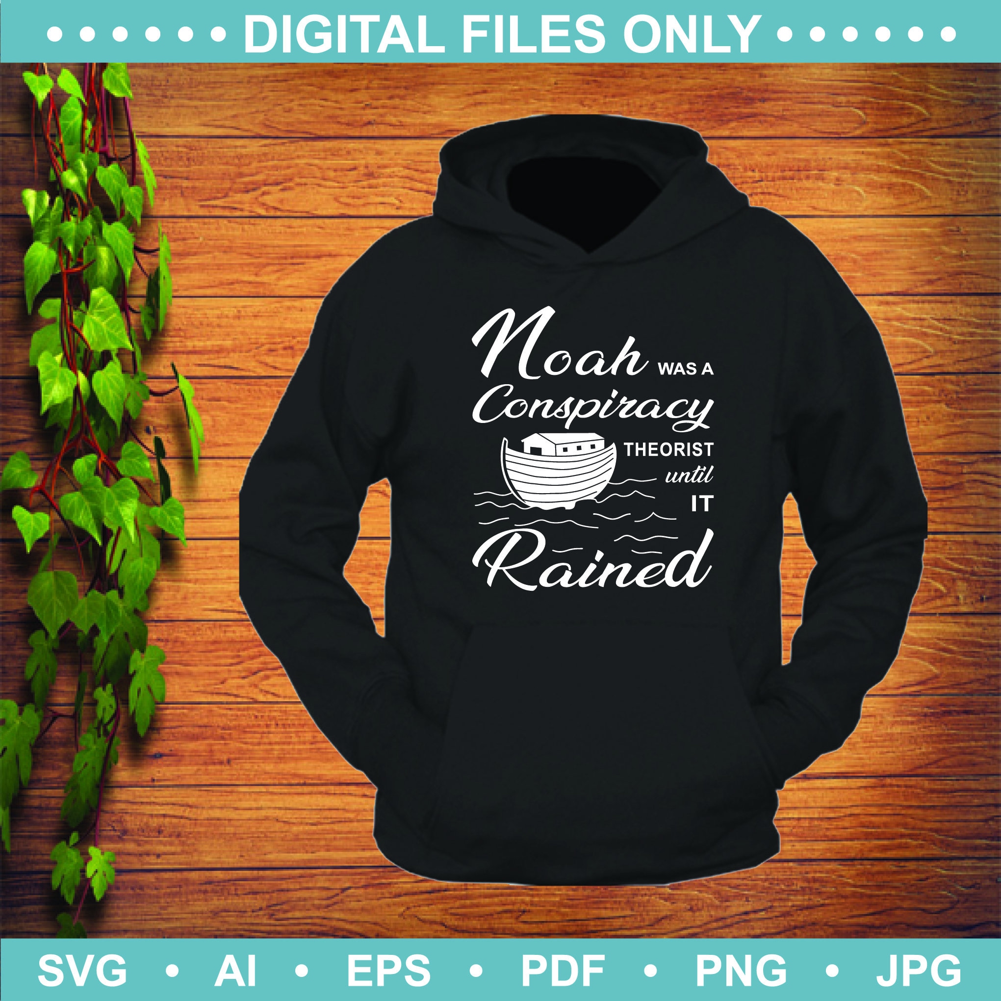 Noah Ark Faith Based SVG Design Boat Animal Flooddigital - Etsy