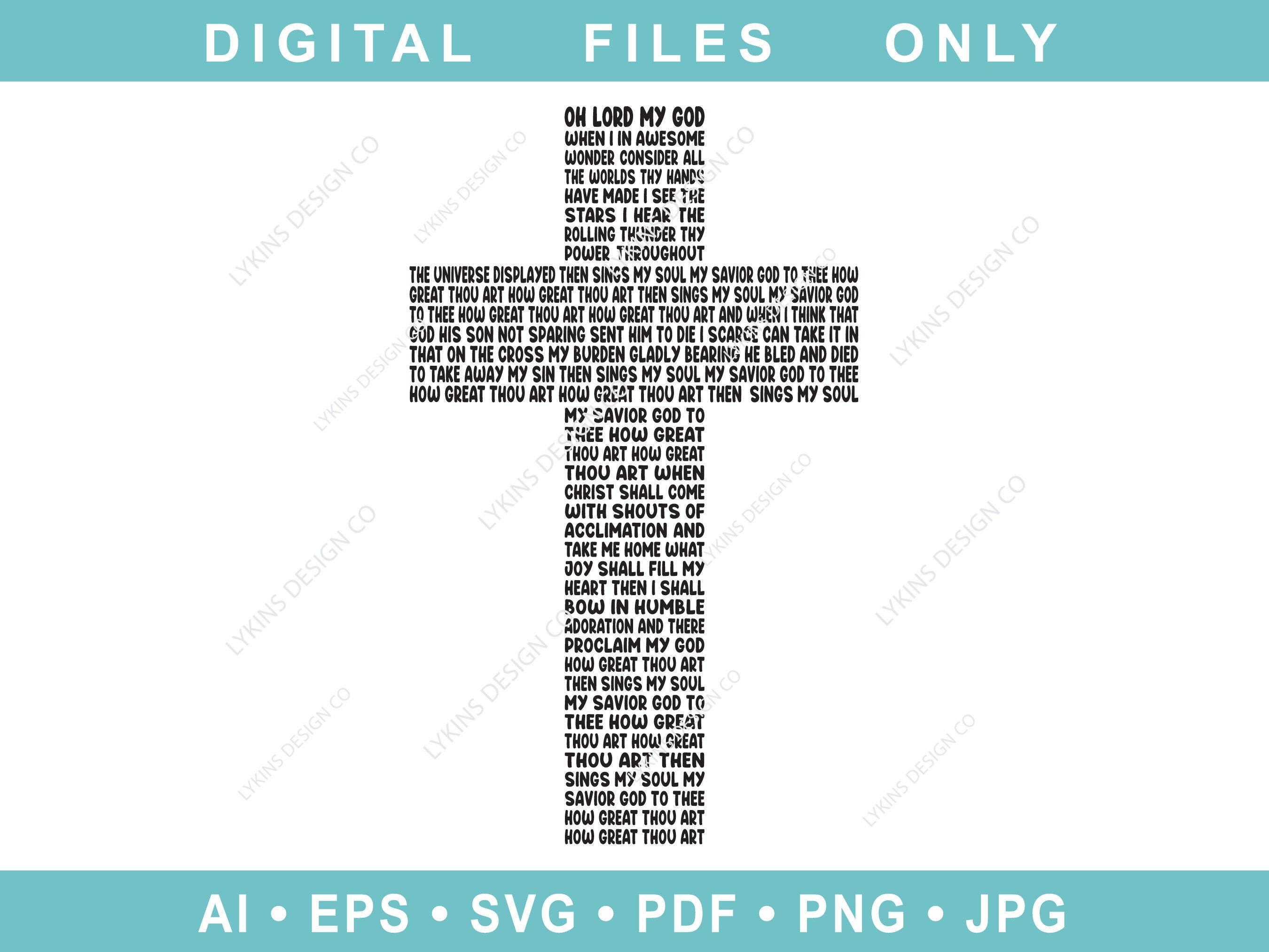 Oh Lord Cross SVG, Bible Verse, Faith Based Design (digital Download ...