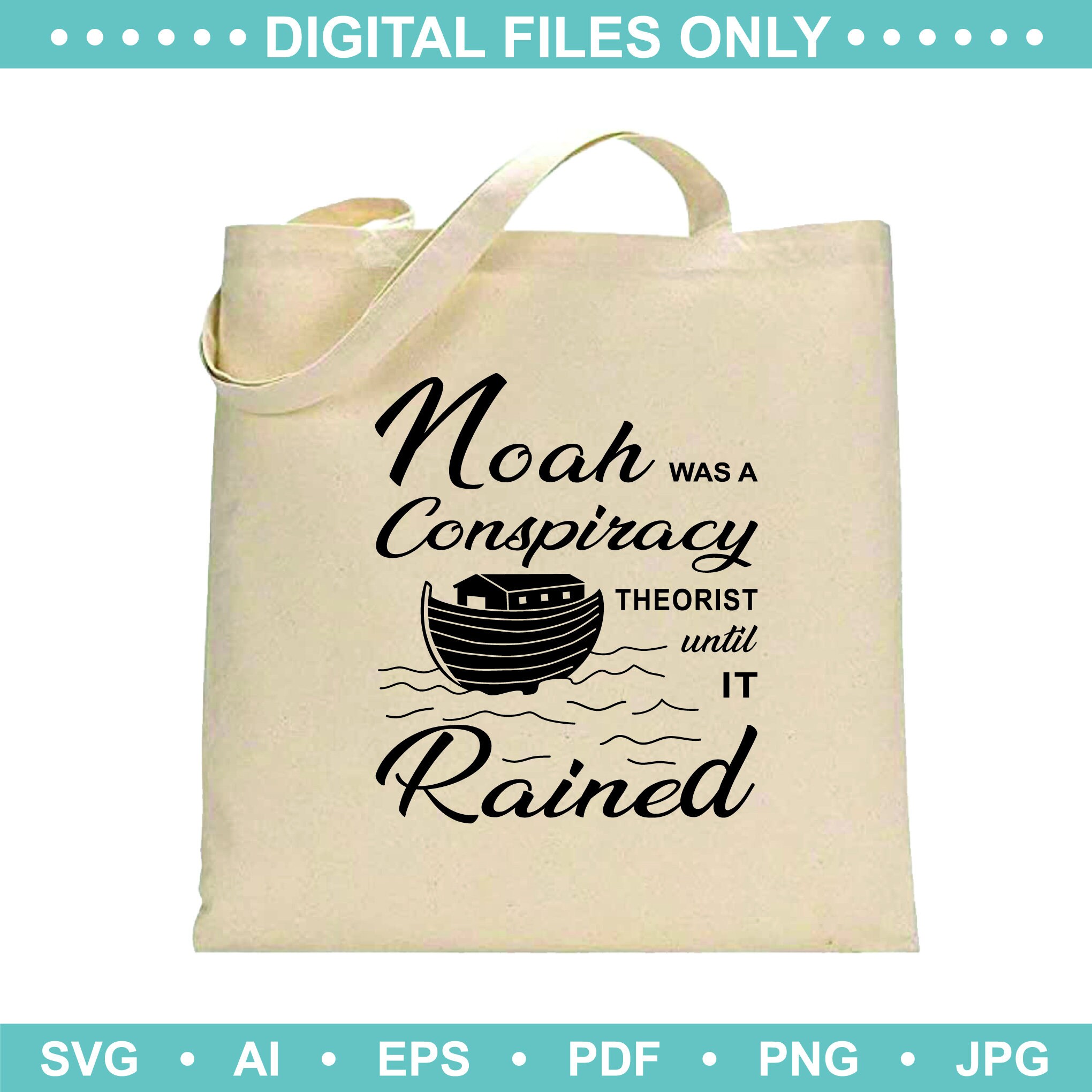 Noah Ark Faith Based SVG Design Boat Animal Flooddigital - Etsy