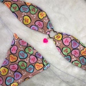 Sweetheart Micro Bandeau Bikini Set Stripper Outfit Exotic Dancewear ...