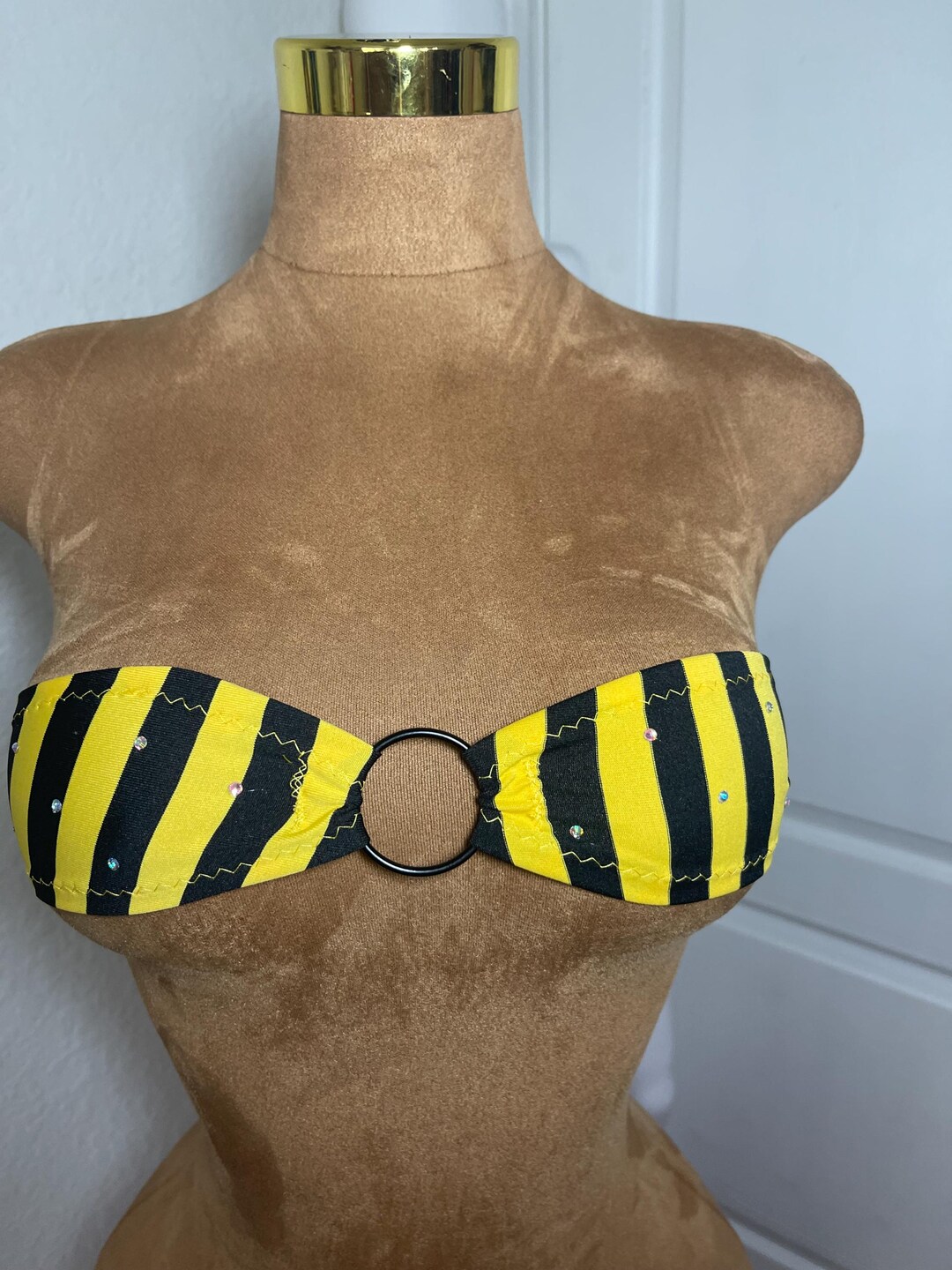 Bumble Bee Micro Bandeau Bikini | Stripper Outfit | Halloween Micro ...