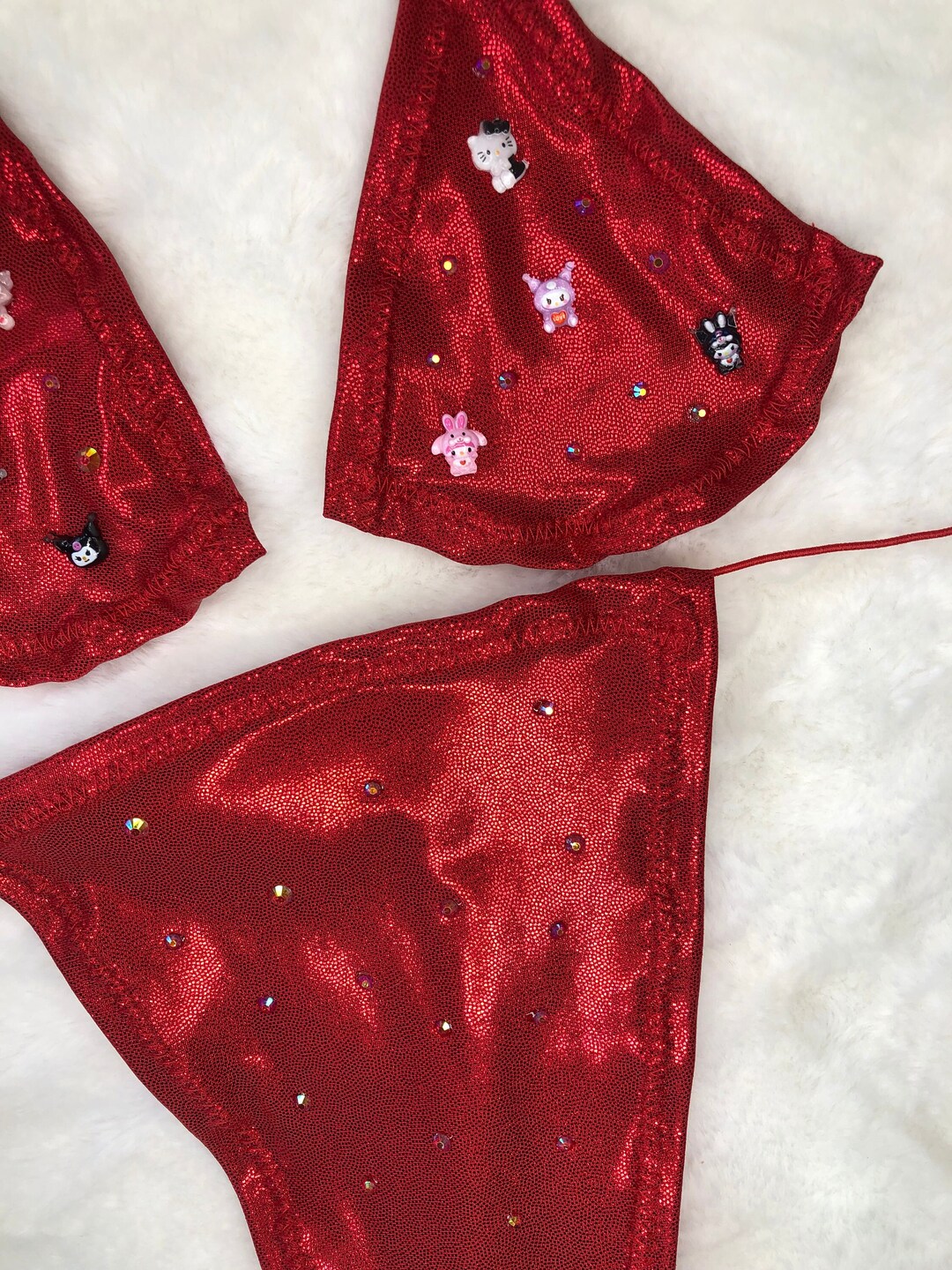 Sanrio Micro Bikini Kitty Stripper Outfit Exotic Dancewear Manga Bikini Etsy