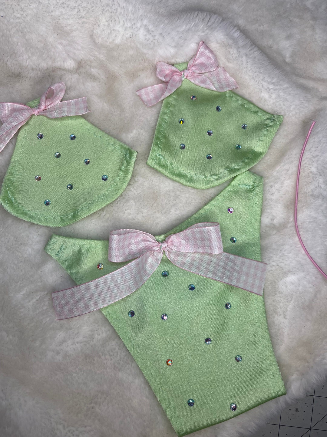 Pistachio Micro Bikini Stripper Outfits | Exotic Dancewear Set | Kawaii ...