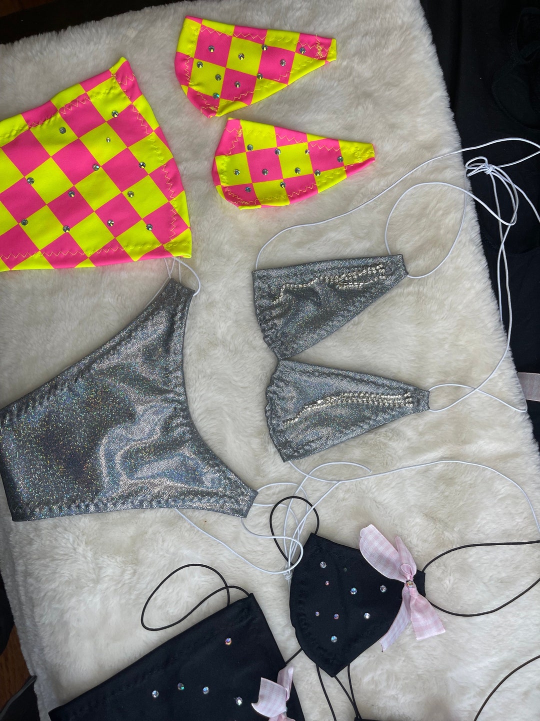 Micro Bikini Bundle Stripper Outfits Kawaii Outfit Exotic Dancewear - Etsy
