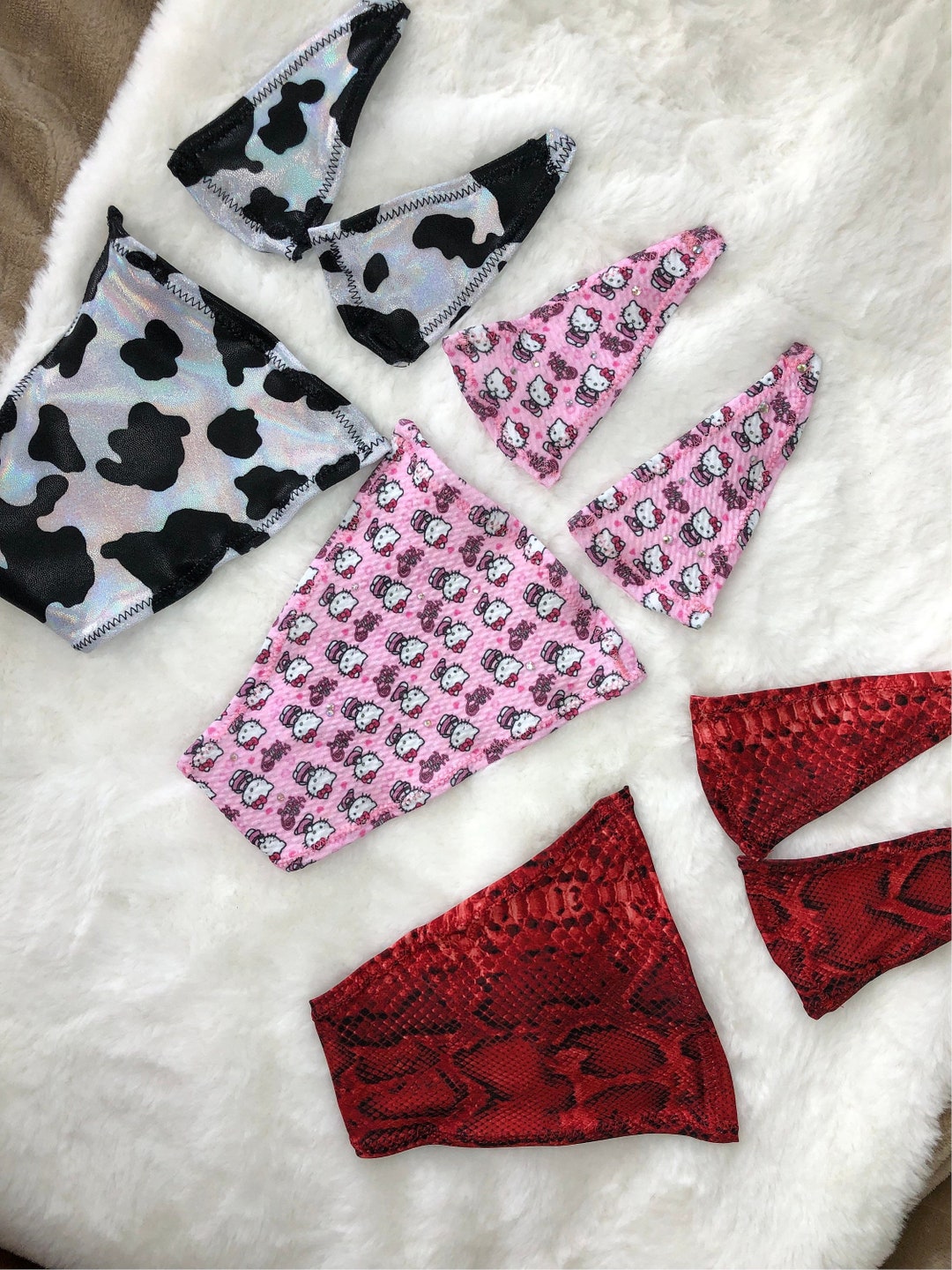 Micro Bikini Bundle Stripper Outfits Festival Outfit - Etsy