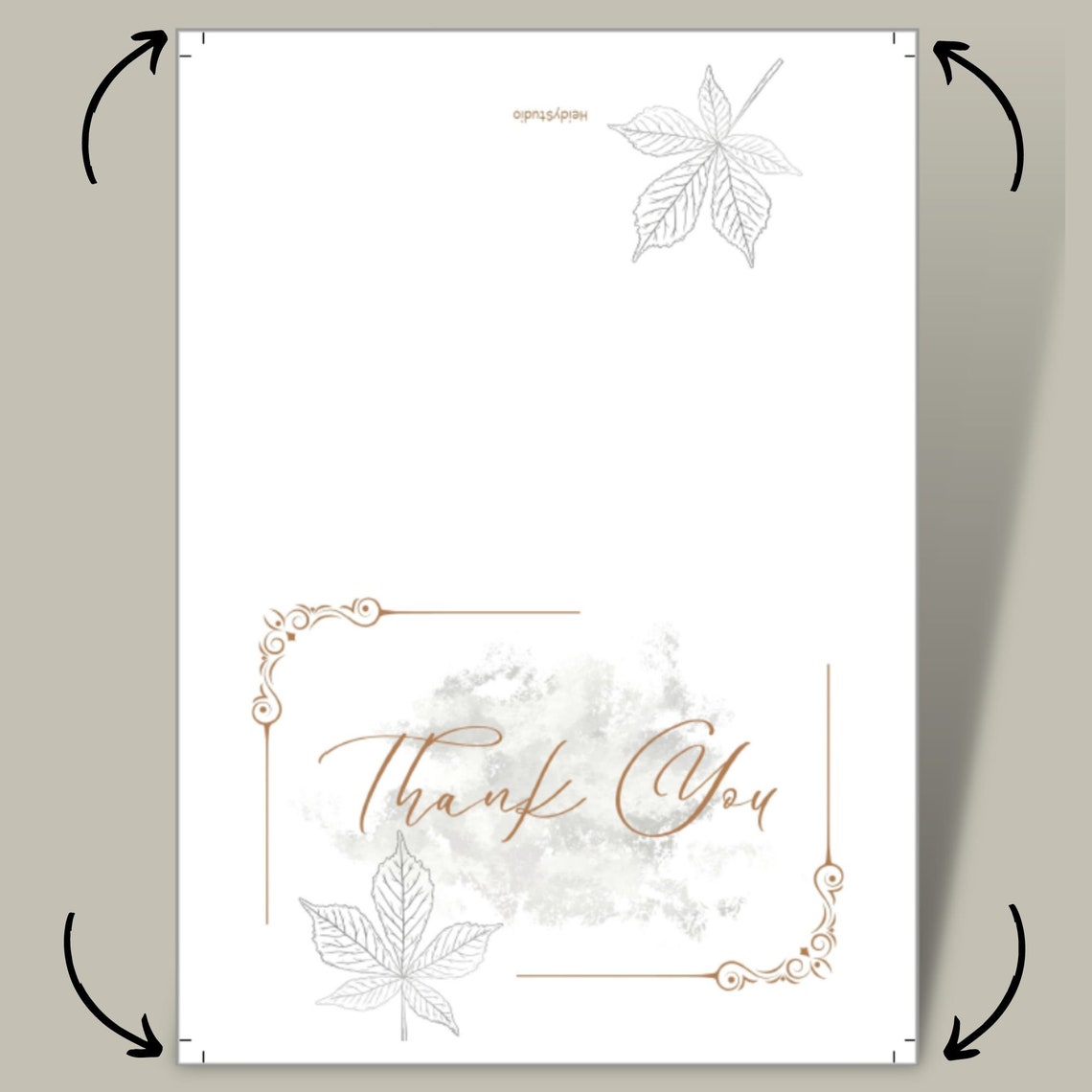 Printable Thank You Card | Calligraphy Design | All Occasions Digital ...