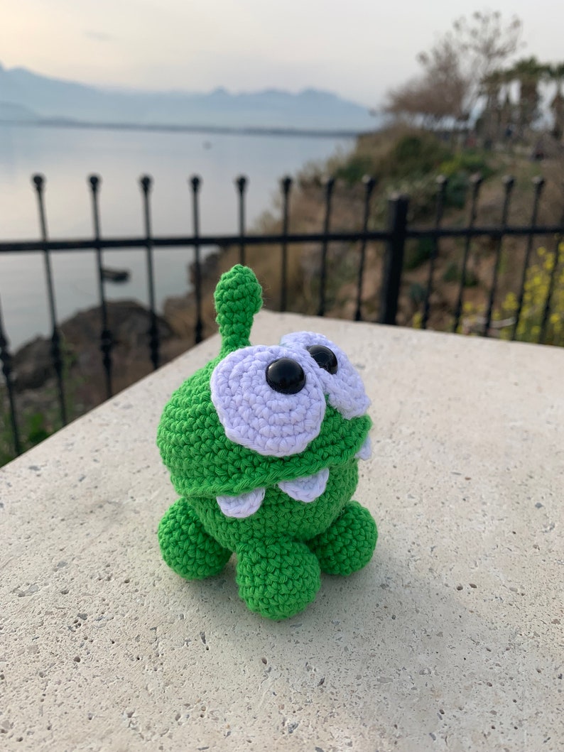 Om Nom Amigurumi Pdf Crochet Pattern, Cut the Rope, Plush Handmade Toy ...