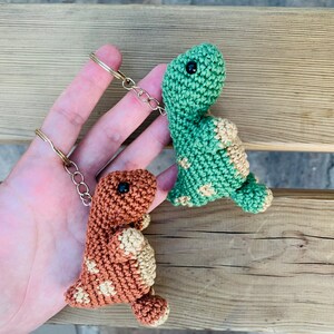 No Sew Dinosaur Trex Keychain Pdf Crochet Pattern. Amigurumi Dino ...