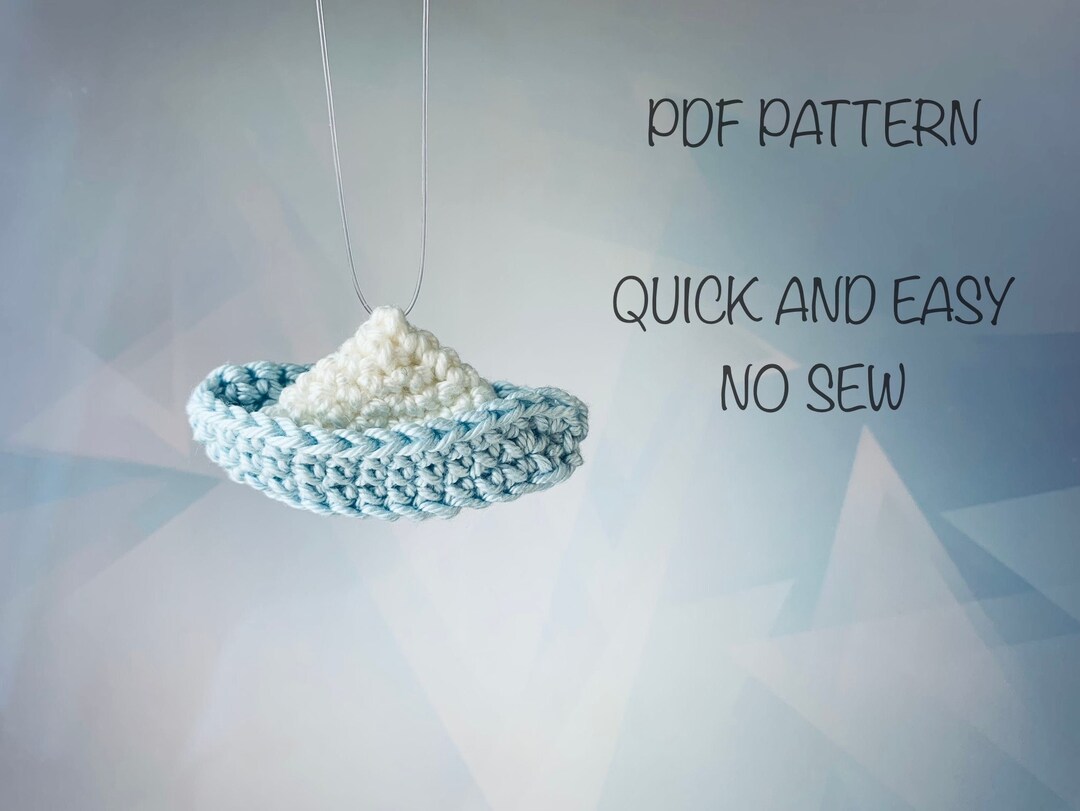No Sew Boat Keychain Crochet Pattern. Beginner Friendly, Quick and Easy ...