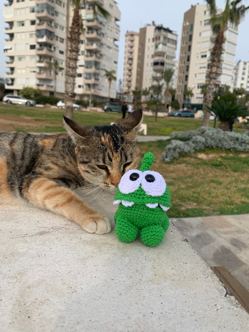 Om Nom Amigurumi Pdf Crochet Pattern, Cut the Rope, Plush Handmade Toy ...
