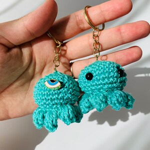 No Sew Octopus Keychain Crochet Pattern. Beginner Friendly, Quick and ...