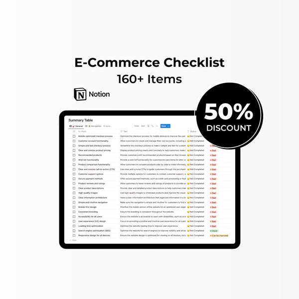 E Commerce Template - Etsy