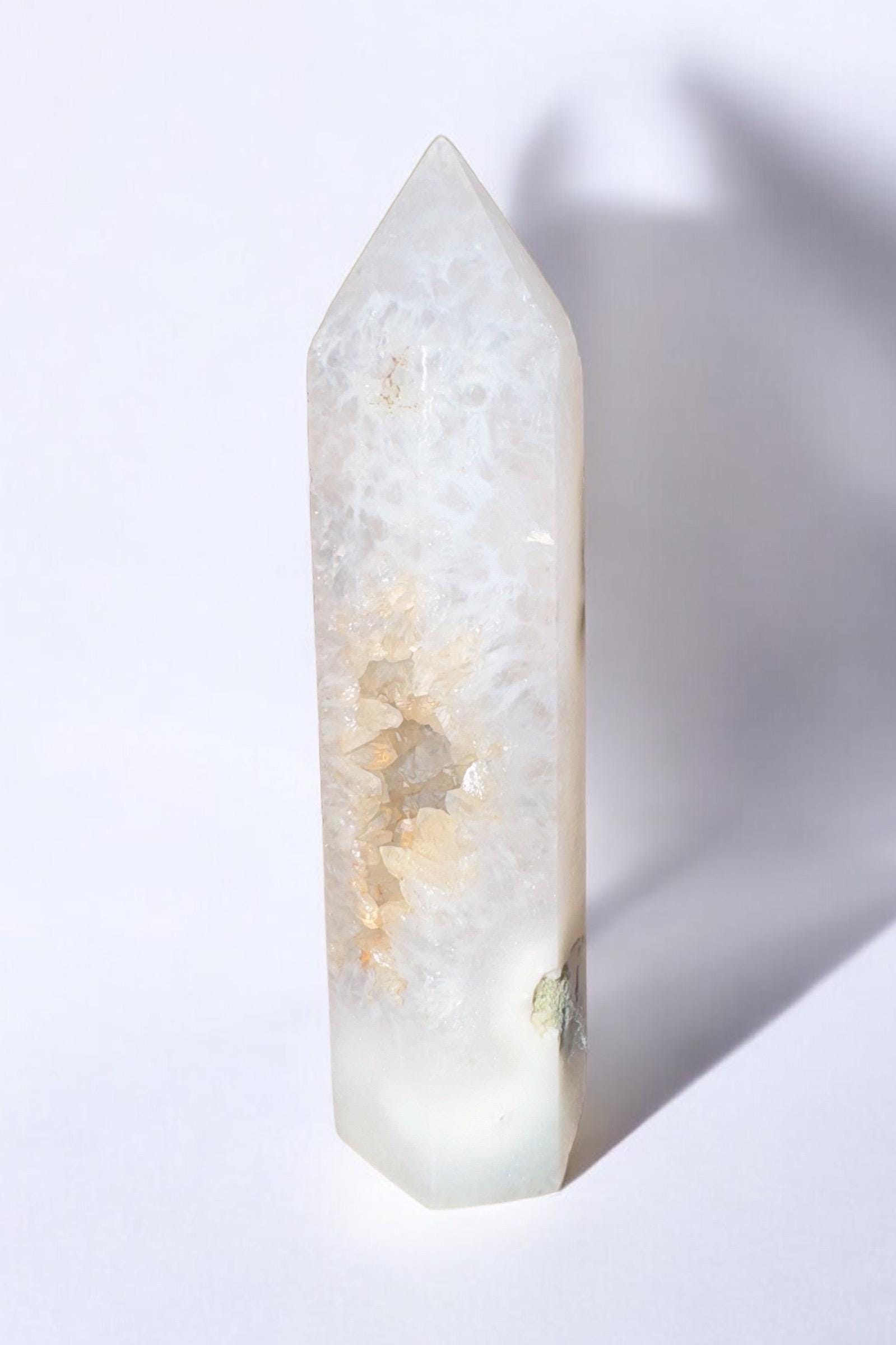Natural Tree Agate Crystal Tower - Etsy
