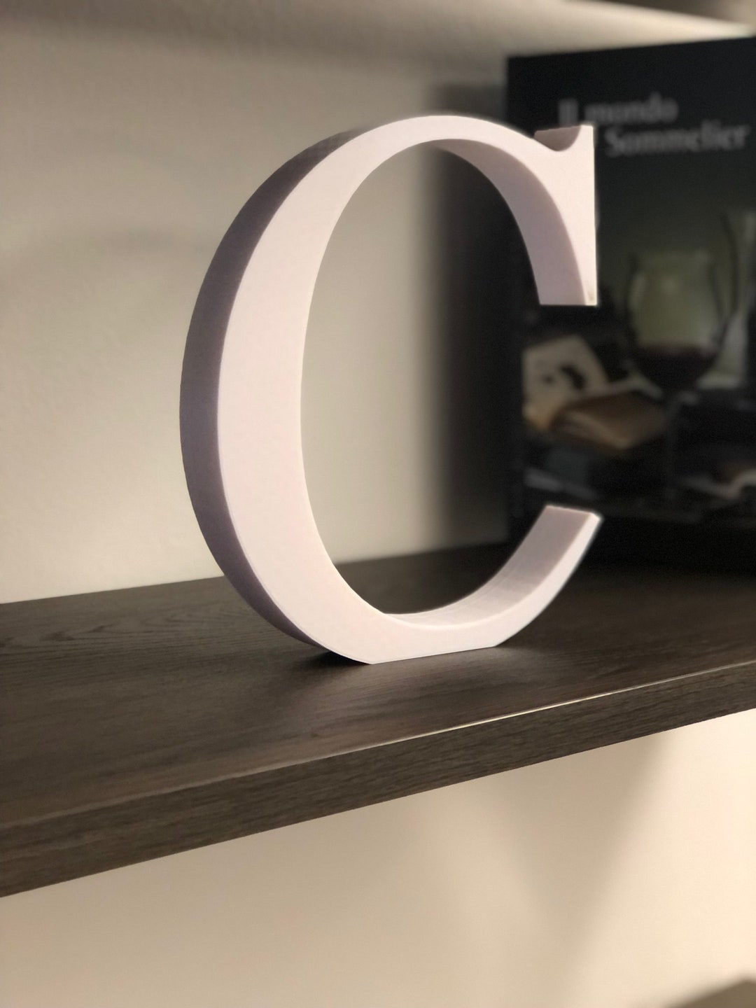 3D Printed Initial Letter - Etsy