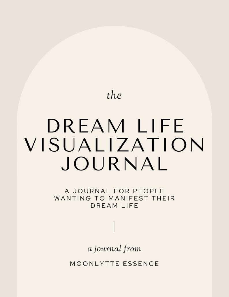 The Dream Life Visualization Journal - Etsy