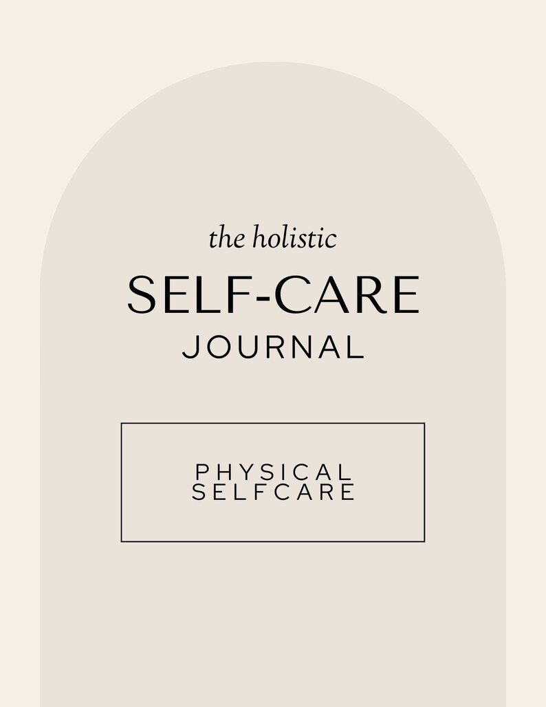 The Holistic Self-care Journal - Etsy