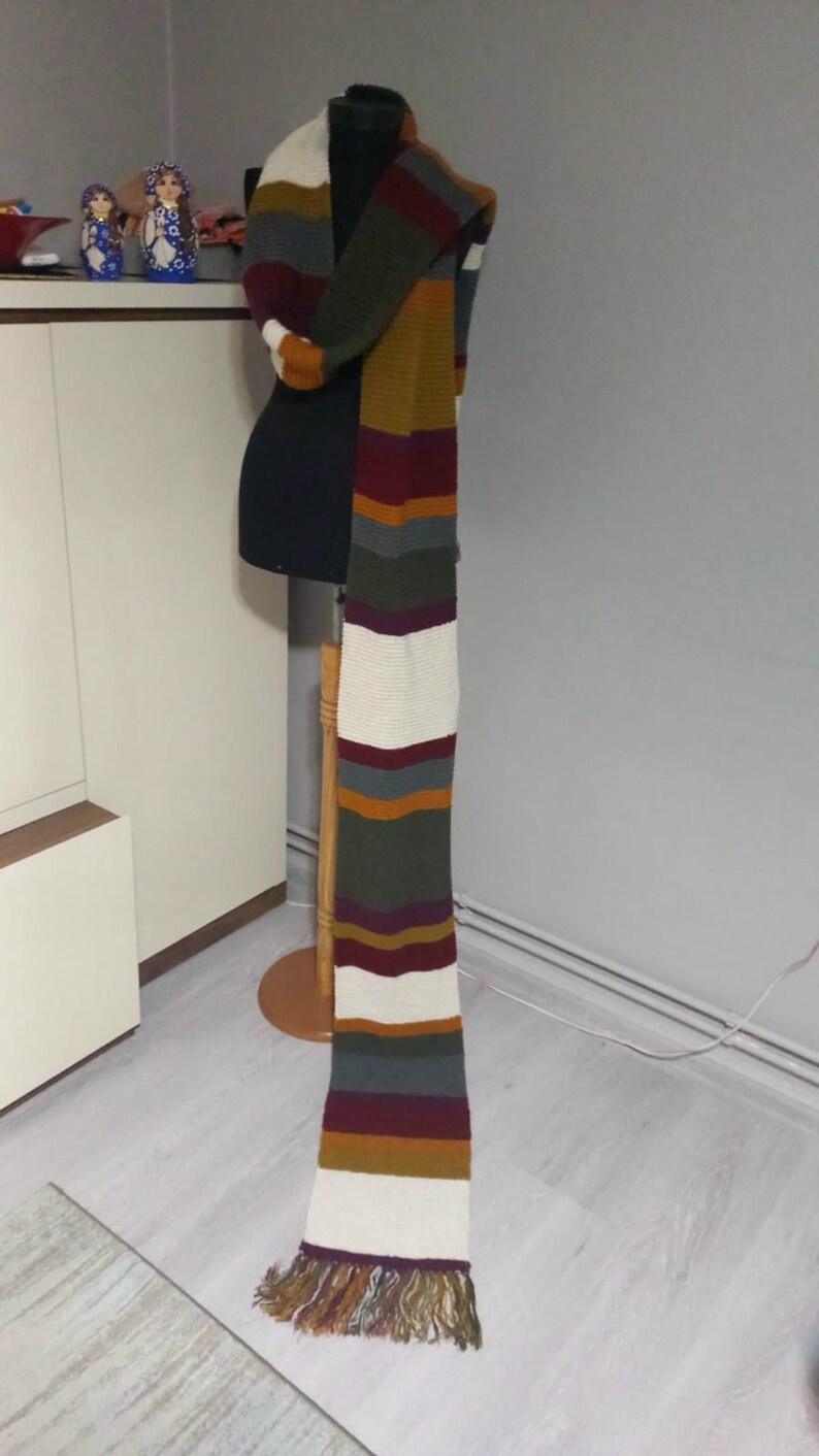 Handmade Knitting Dr.who Scarf Vintage Scarf - Etsy