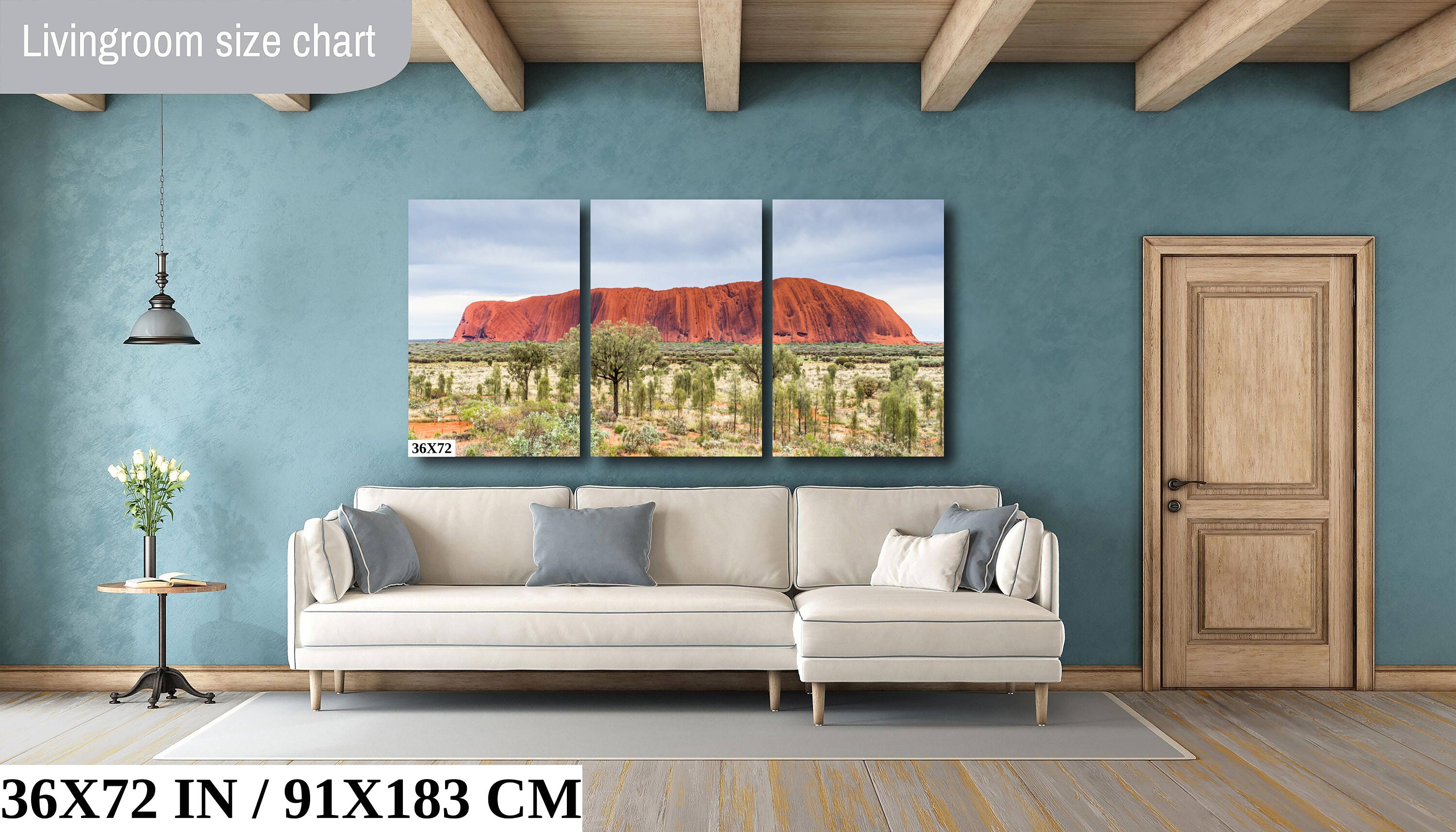 Ayers Rock Uluru Sunrise Iconic Canvas Print Home Decor Office Decor ...