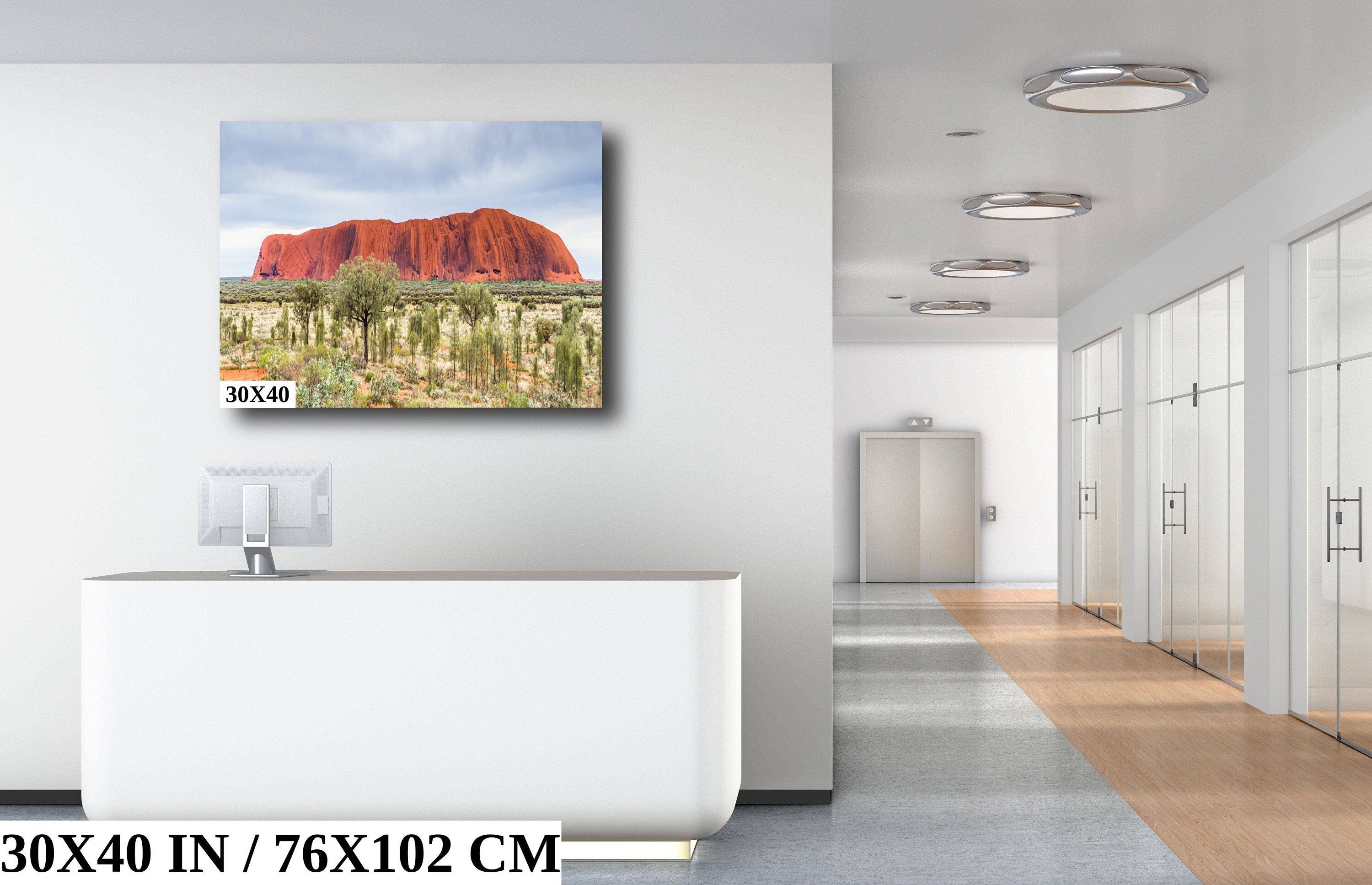 Ayers Rock Uluru Sunrise Iconic Canvas Print Home Decor Office Decor ...