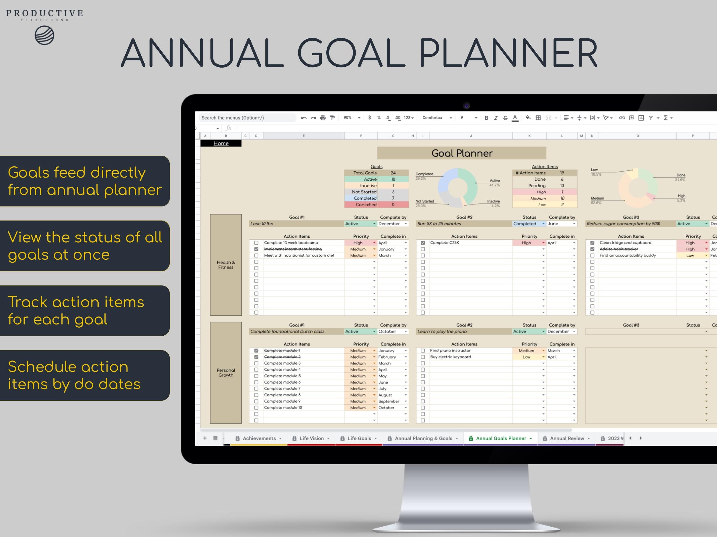 Ultimate Life Planner | Gamified | 2024 Annual, Monthly, Weekly, Daily ...