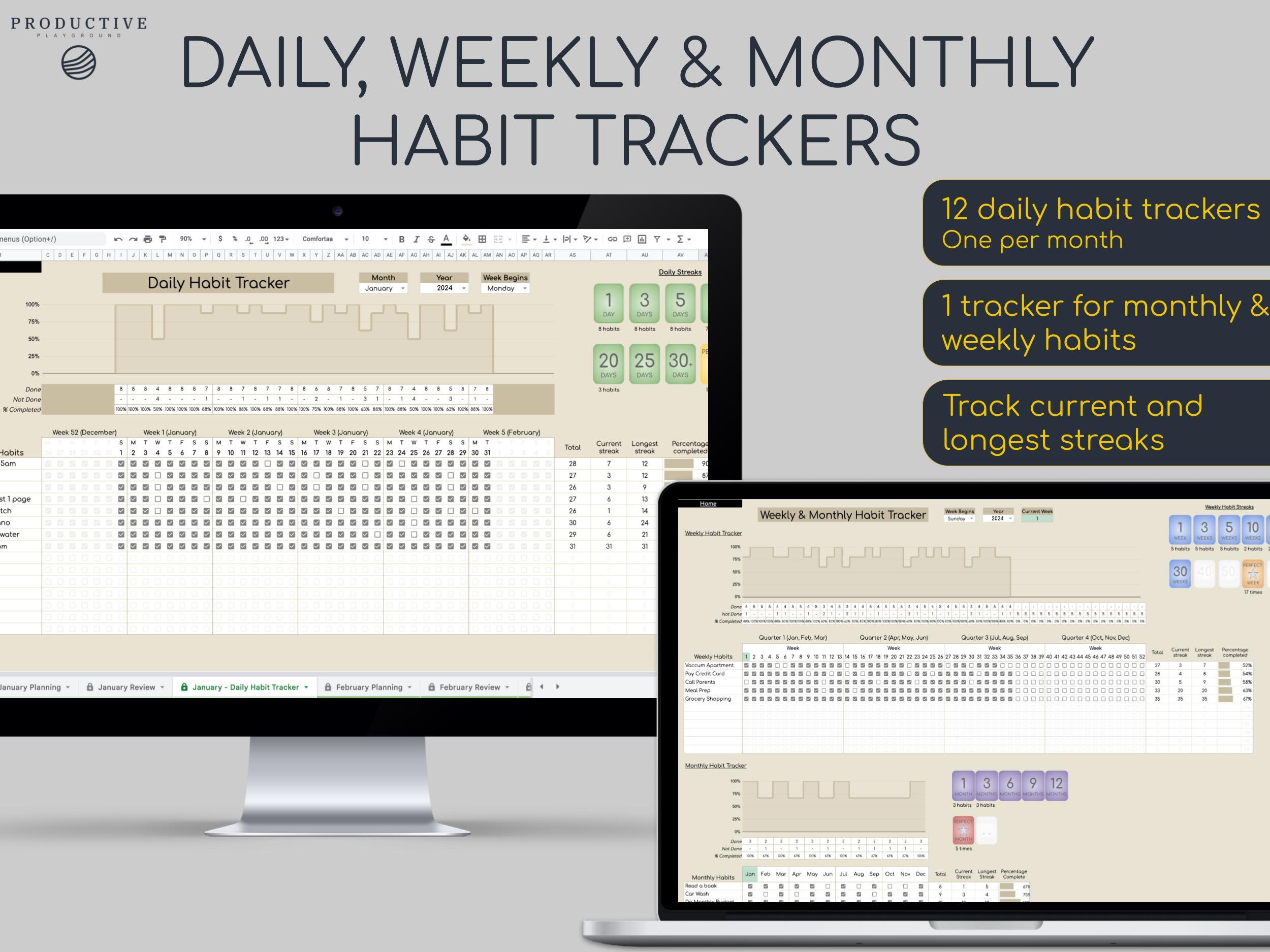 Ultimate Life Planner | Gamified | 2024 Annual, Monthly, Weekly, Daily ...
