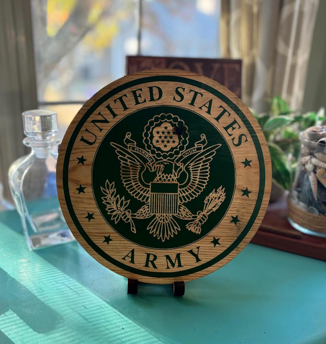 U.S. Army Wooden Plaque - Etsy