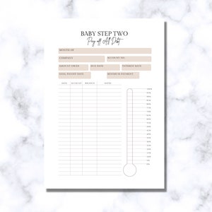 Baby Steps Progress Tracker Printable Inserts | Dave Ramsey Financial ...