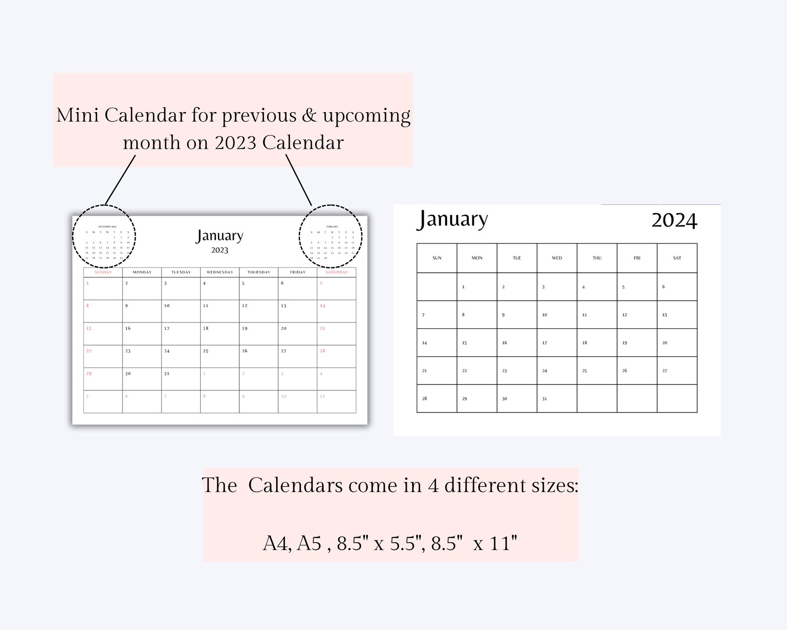 Editable 2023 & 2024 Monthly Calendars| Teacher Calendar| Fill in ...