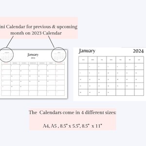 Editable 2023 & 2024 Monthly Calendars| Teacher Calendar| Fill in ...