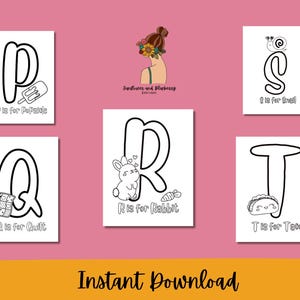 ABC Coloring Pages, Alphabet Coloring Sheets, Educational Coloring ...
