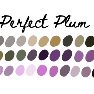 Perfect Plum Procreate Color Swatch, Procreate Palette, Color Palette ...