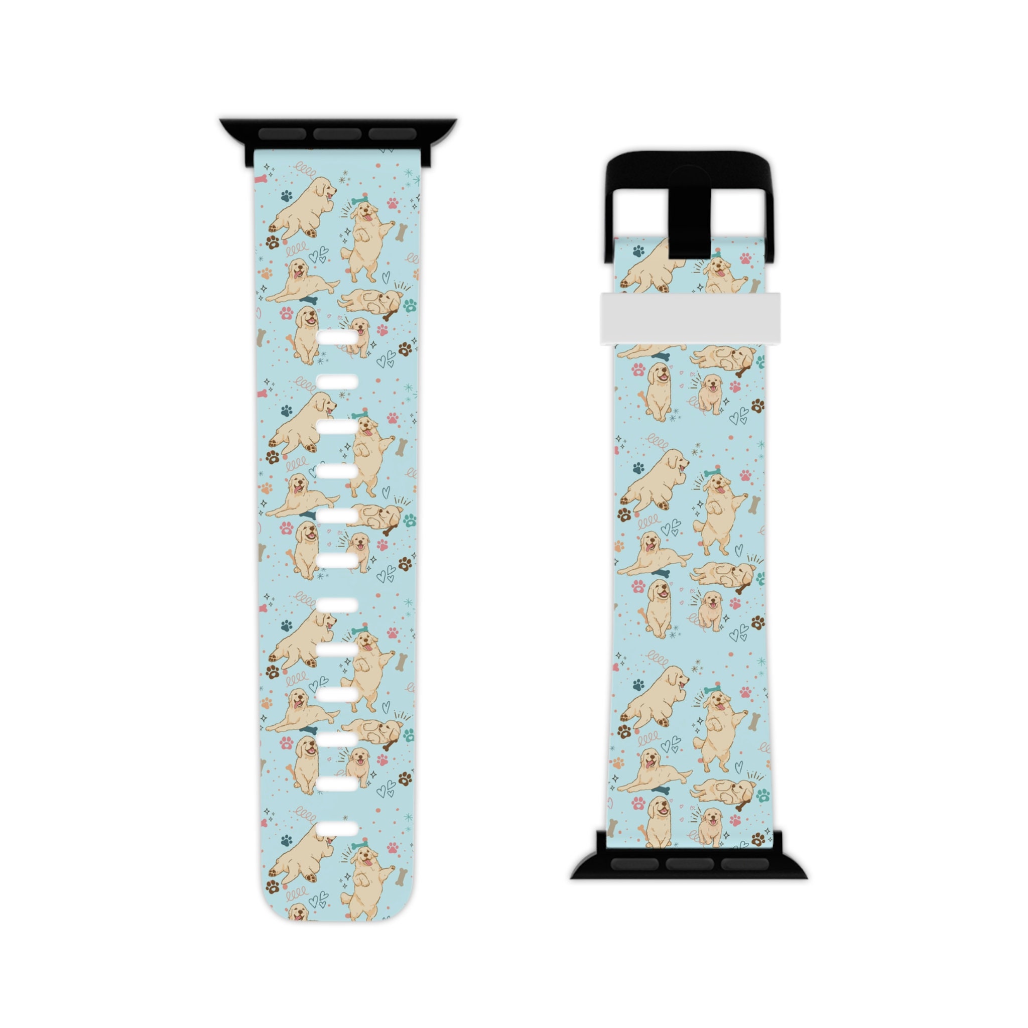 Cute Golden Retriever Watch Band for Apple Watch/dog Lover Watch Band ...