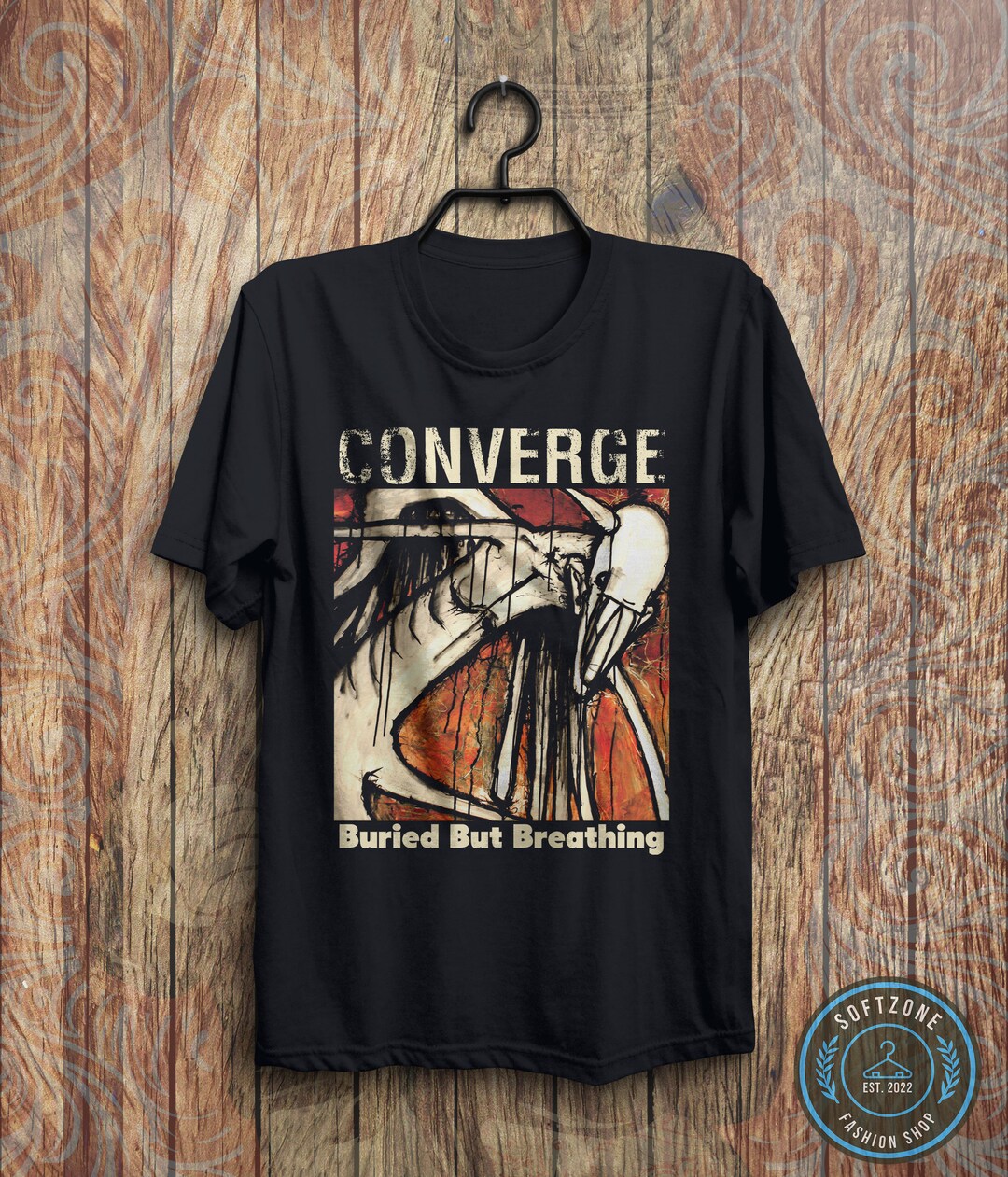 Converge Band Burried but Breathing T-shirt - Converge Shirt, Converge Tour, Rock Band Music - Etsy