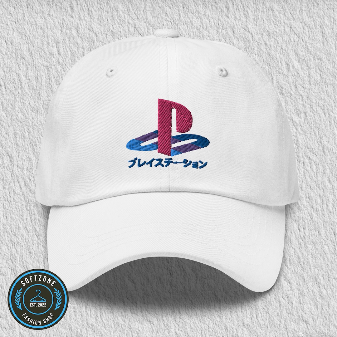 Embroidery Playstation Japanese Logo Hat Game Embroidered - Etsy