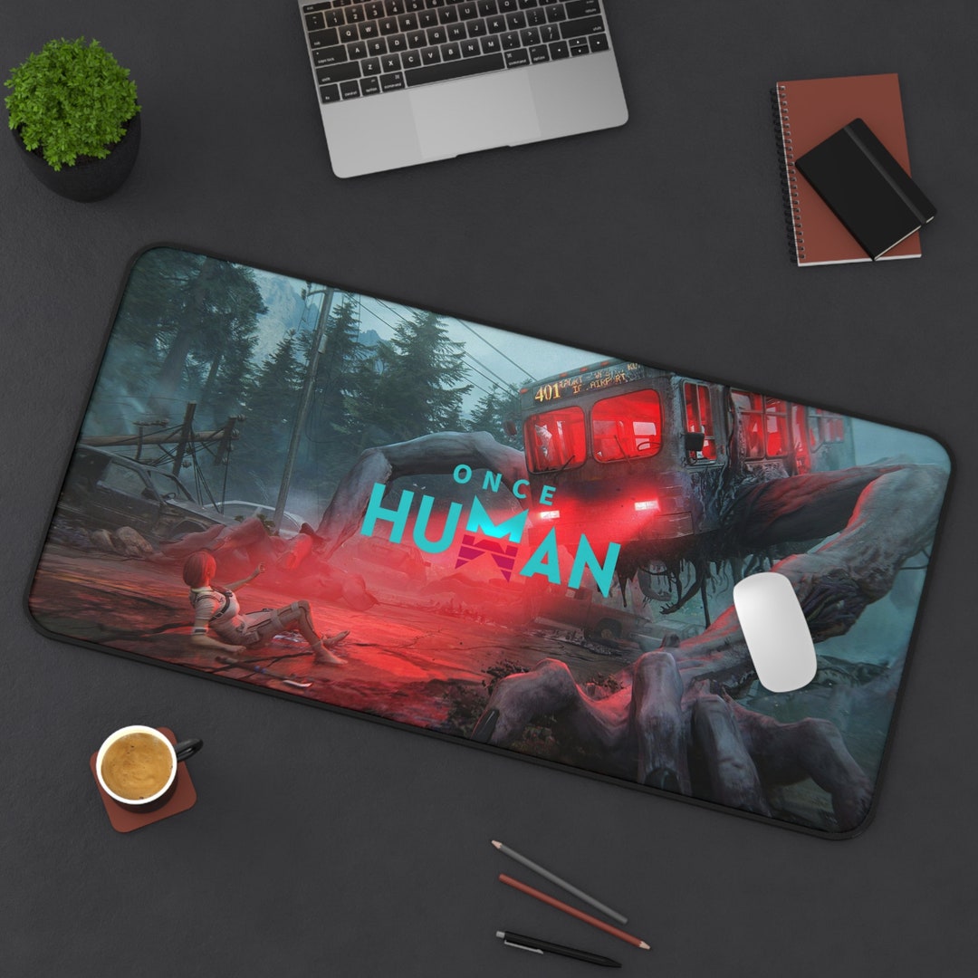 Once Human Amazing Desk Mat Fighting Action 4 Mm Thick Neoprene Anti ...