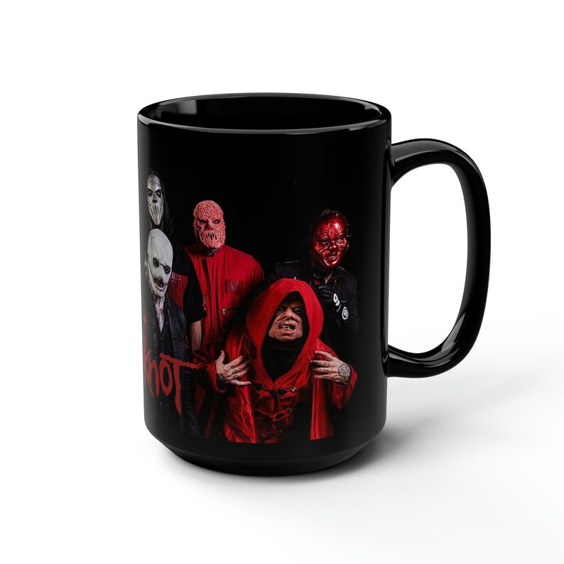 Slipknot Black Mug, 15oz Metal Rock Band Memorabilia Amazing Mug With ...