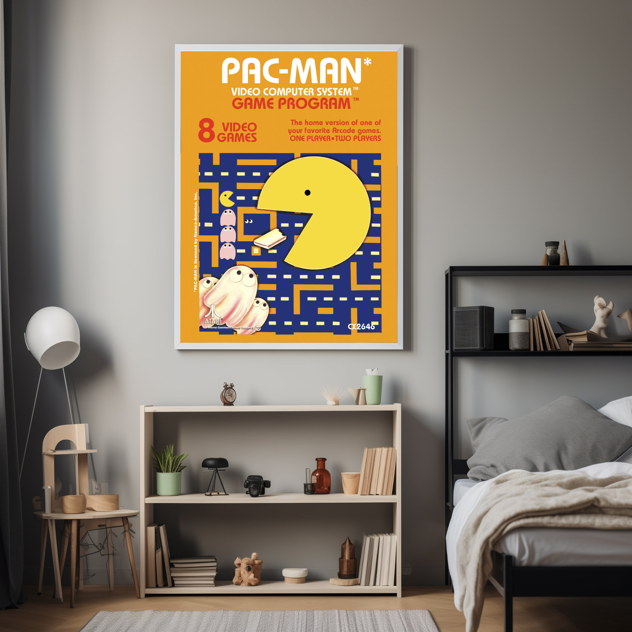 Pac-man Poster Video-game Poster Matte Vertical Poster Game Cover ...
