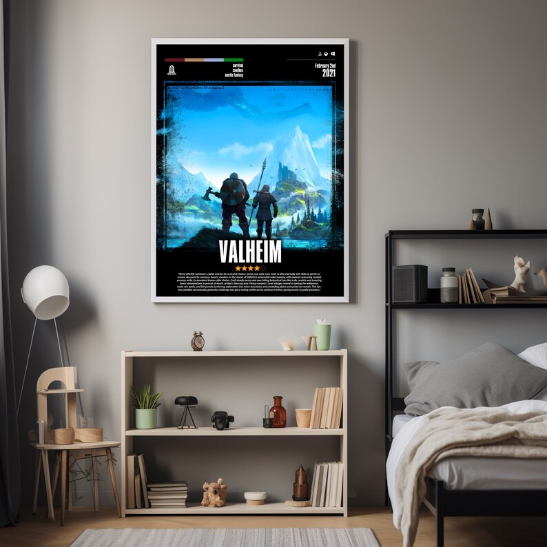 Valheim Poster Black Detailed Game Info, Ratings Great Wal Art for Game ...