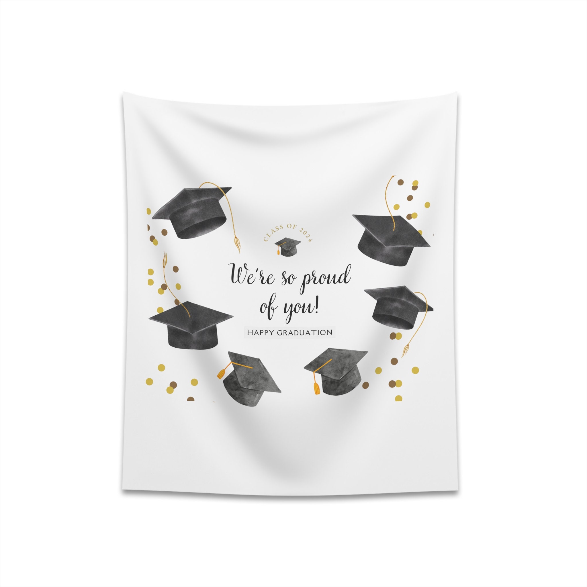Class of 2024 Graduation Backdrop Personalized Printed Wall Tapestry ...
