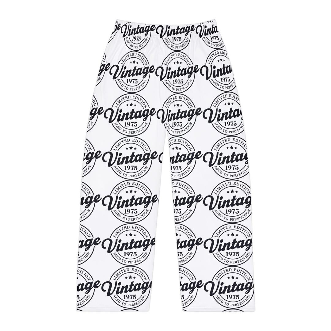 1975, 50th Birthday Gift, Men's Vintage Pajama Pants, Relaxed Sleepwear ...