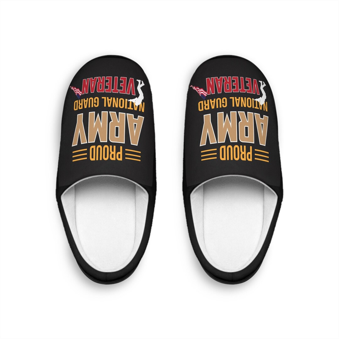 Men's Slippers, United States Army National Guard, Veteran, Gift for ...